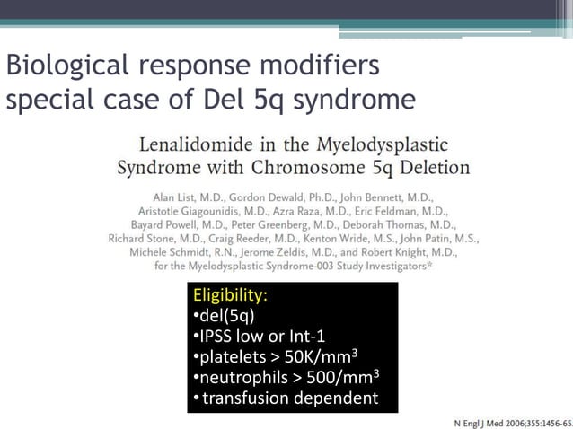 MDS Classification by Subhash Varma | PPT