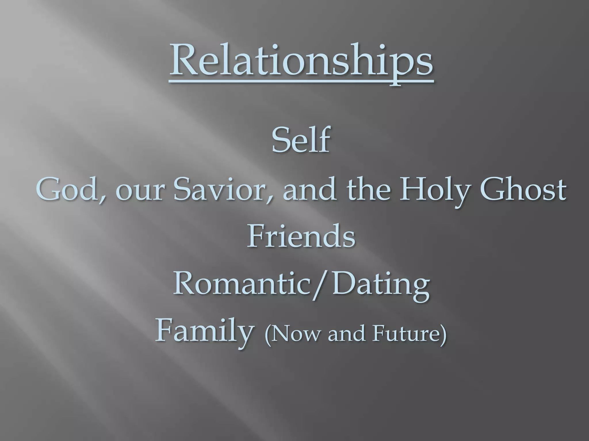Building Christ Centered Relationships Introduction | PPTX
