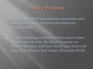 Building Christ Centered Relationships Introduction | PPTX