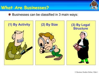 01 business classification | PDF | Business | Business and Finance