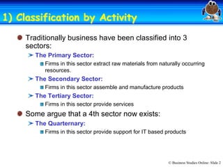 01 business classification | PDF | Business | Business and Finance