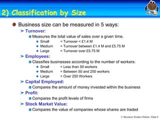 01 business classification | PDF | Business | Business and Finance