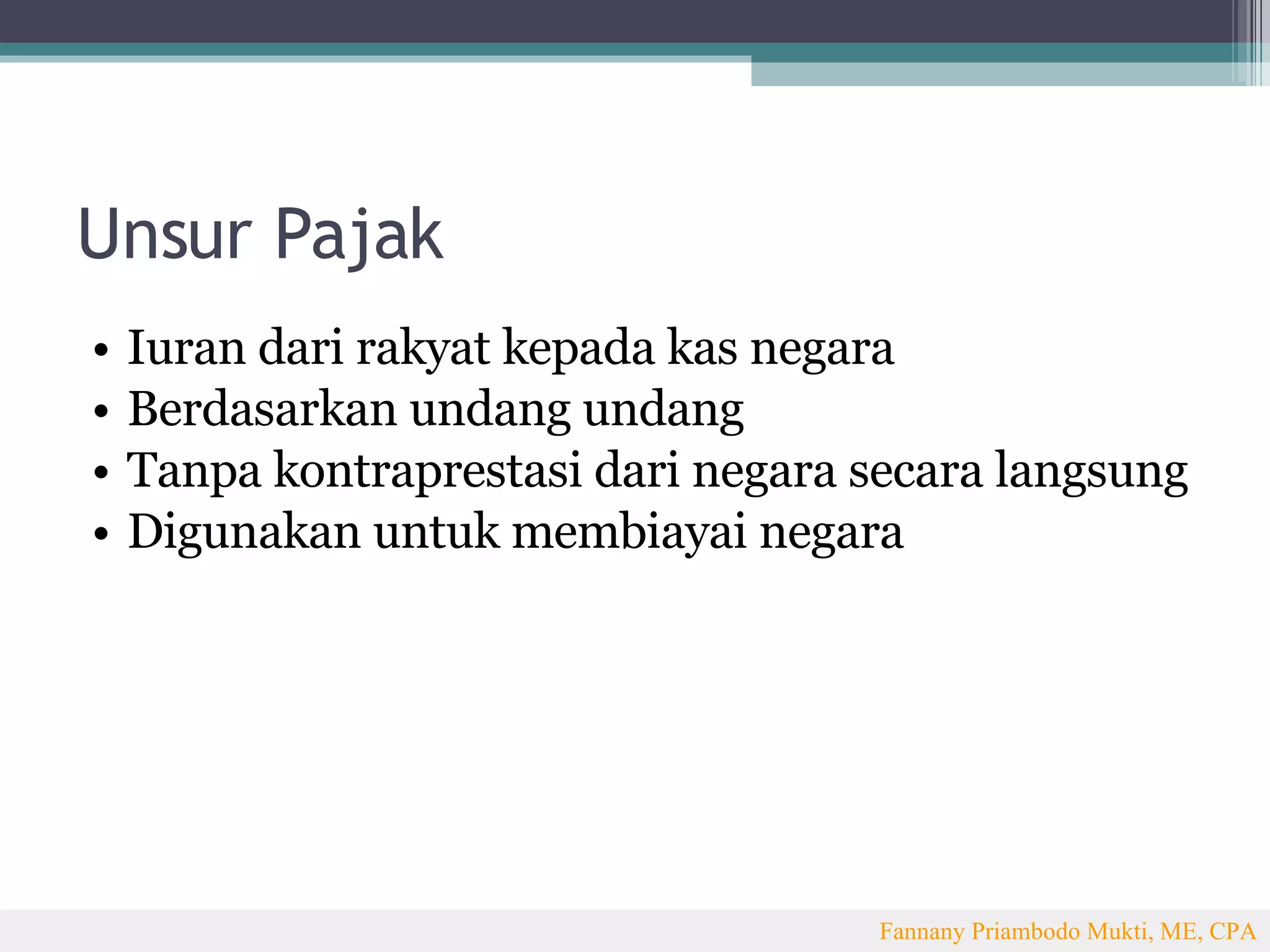 Dasar-dasar Perpajakan | PPS