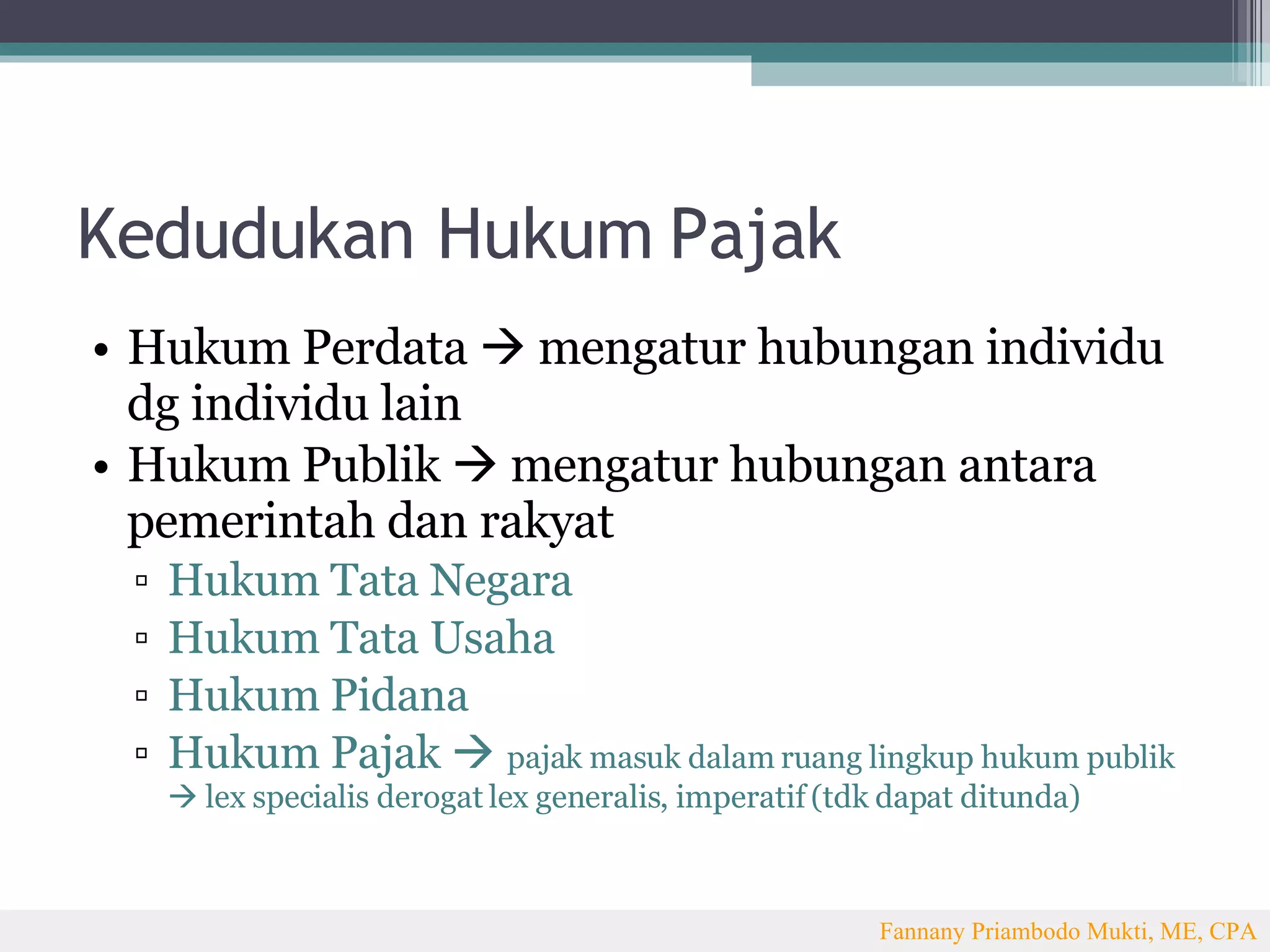 Dasar-dasar Perpajakan | PPS