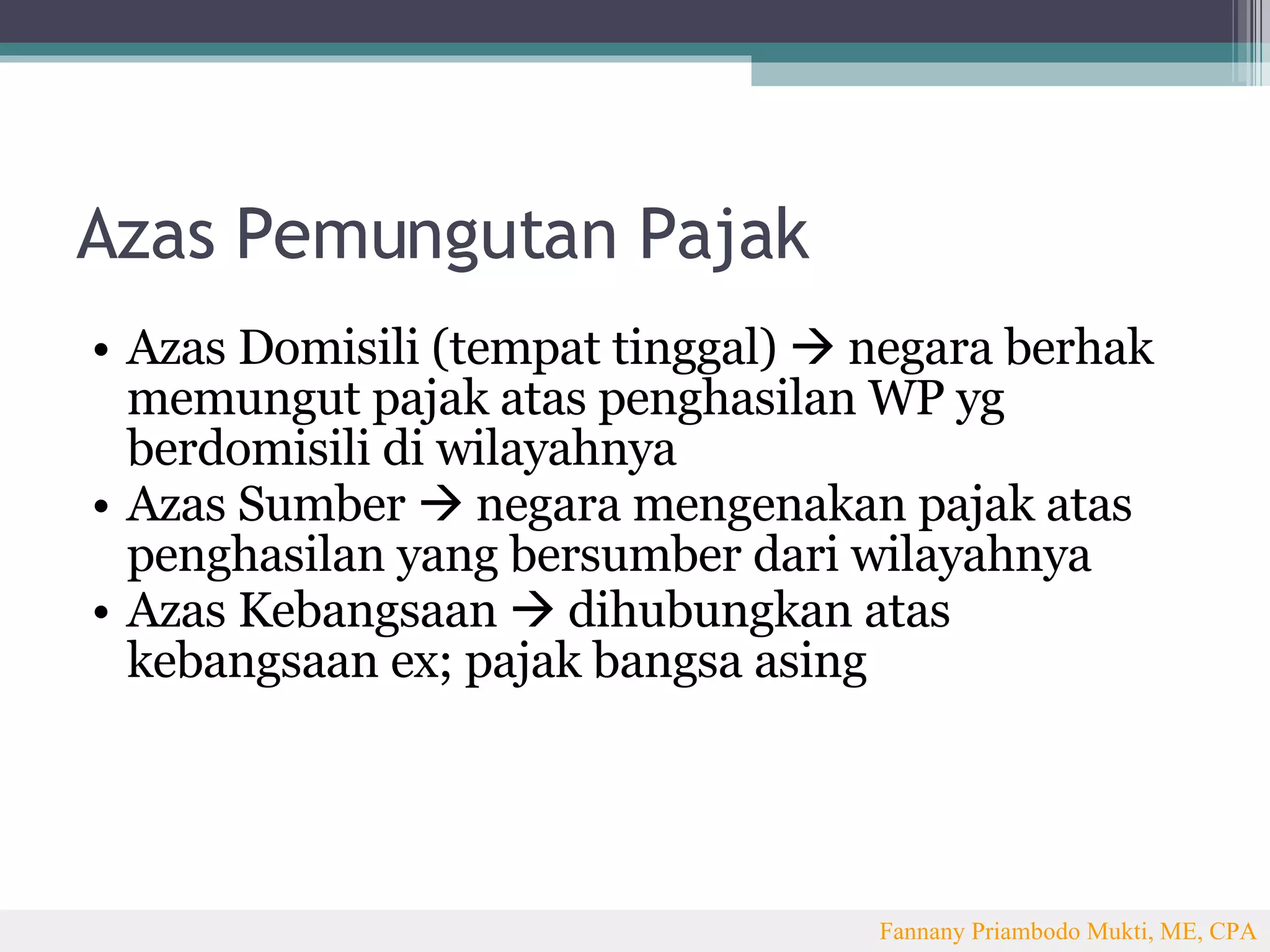 Dasar-dasar Perpajakan | PPS