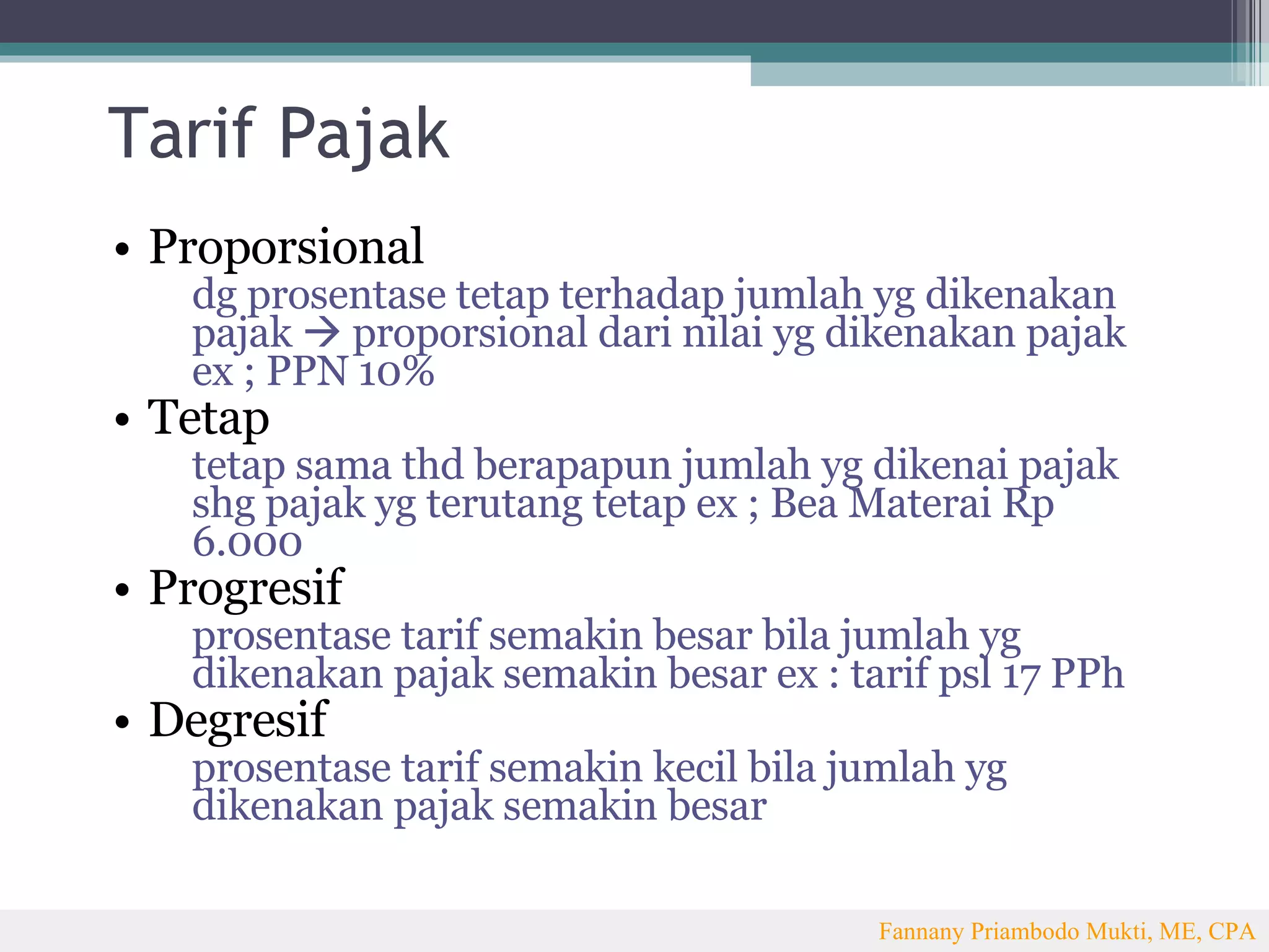 Dasar-dasar Perpajakan | PPS