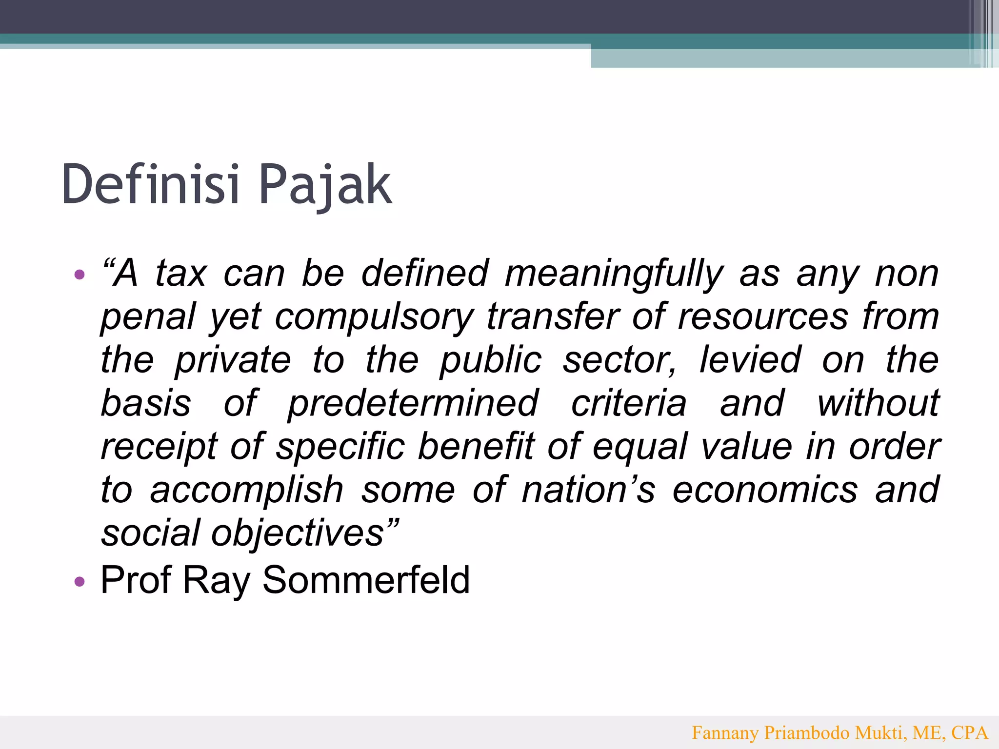 Dasar-dasar Perpajakan | PPS