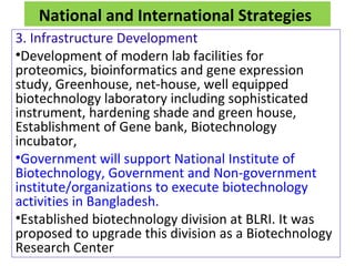 Country Status Reports on Agricultural Biotechnology - Bangladesh | PPT ...