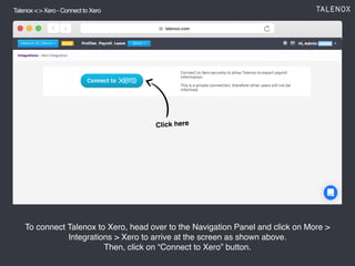 Connect Xero to Talenox | PPT
