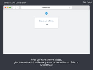 Connect Xero to Talenox | PPT