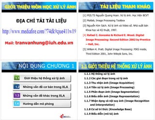 01_C1_GIOI THIEU VE XU LY ANH IUH KHMT18BTT | PDF