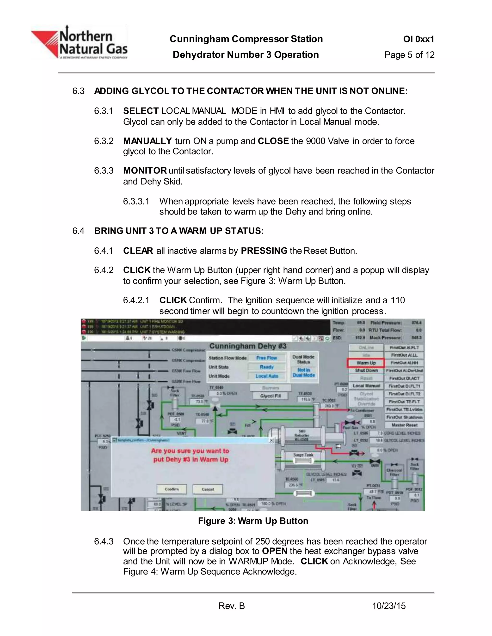 OI-0XX1 Cunningham Compressor Station Dehy 3 Operations | DOCX