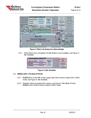 OI-0XX1 Cunningham Compressor Station Dehy 3 Operations | PDF