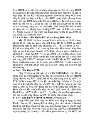01 Các bộ Vi Điều Khiển 8051 | PDF