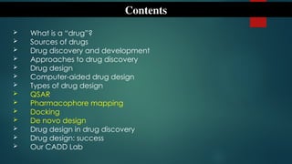 Computer Aided Drug Design: Basic Concepts and Applications | PPT