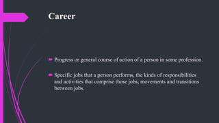 01 career development | PPT