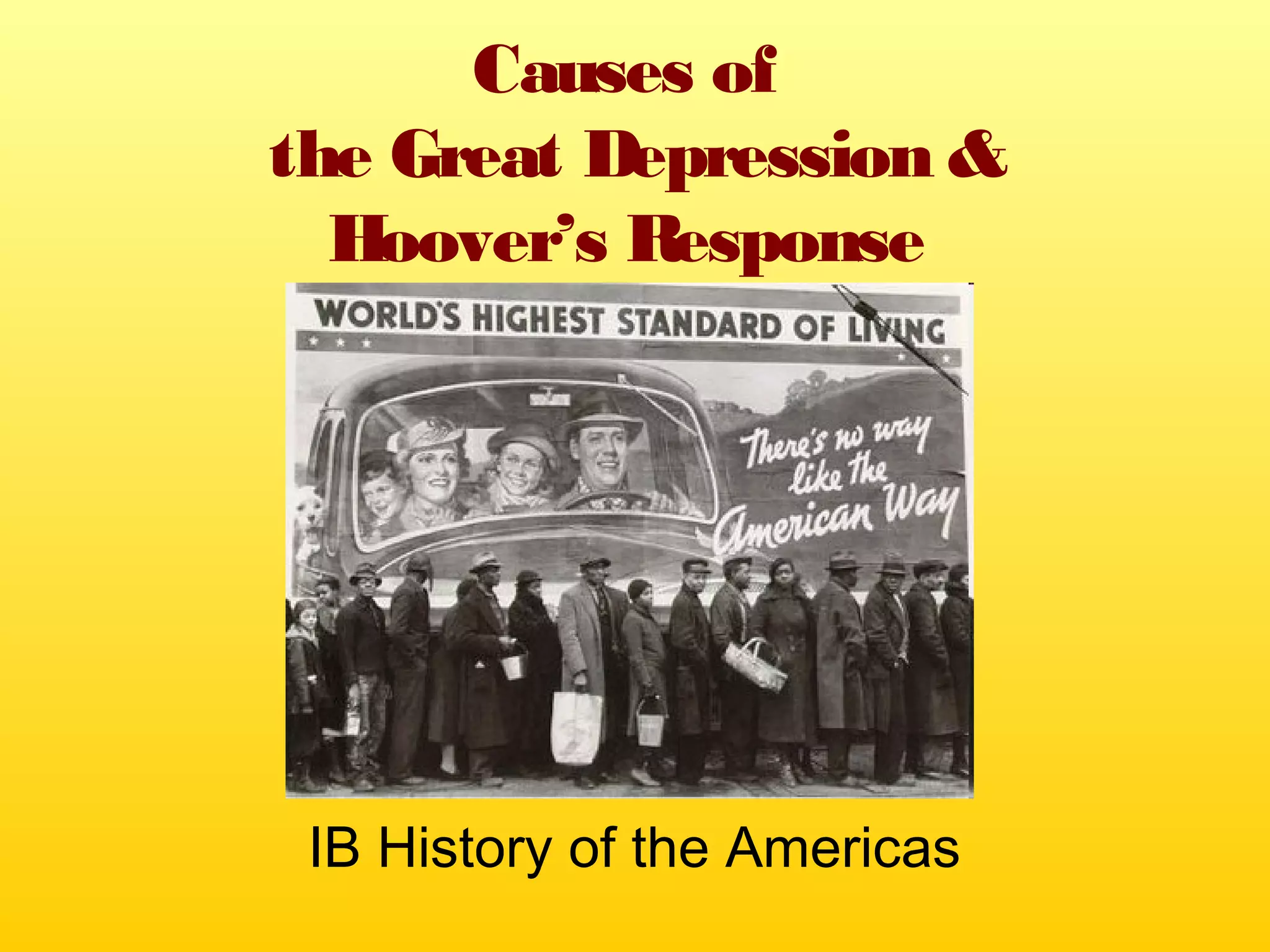 01_Causes of Great Depression | PPT
