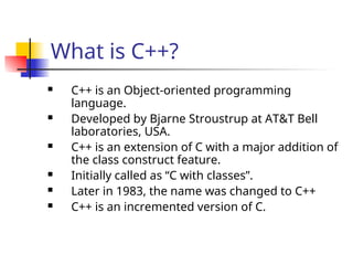 Basics of C++ computer language presentation.ppt