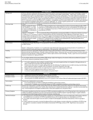 COPD Journal Club | PDF