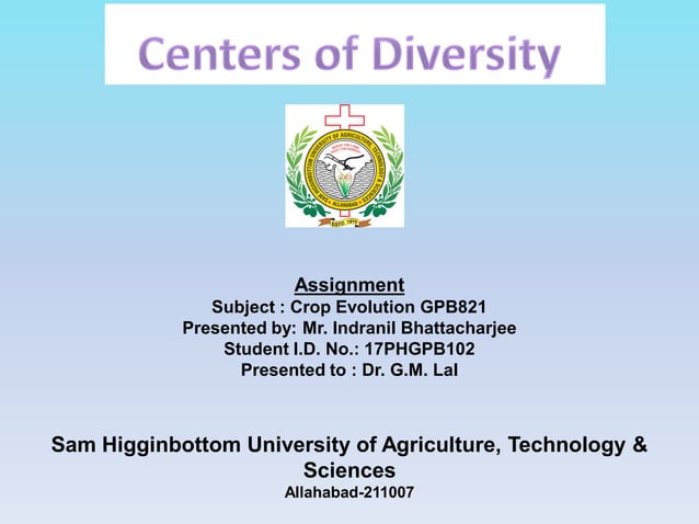 01 centers of diversity | PPT