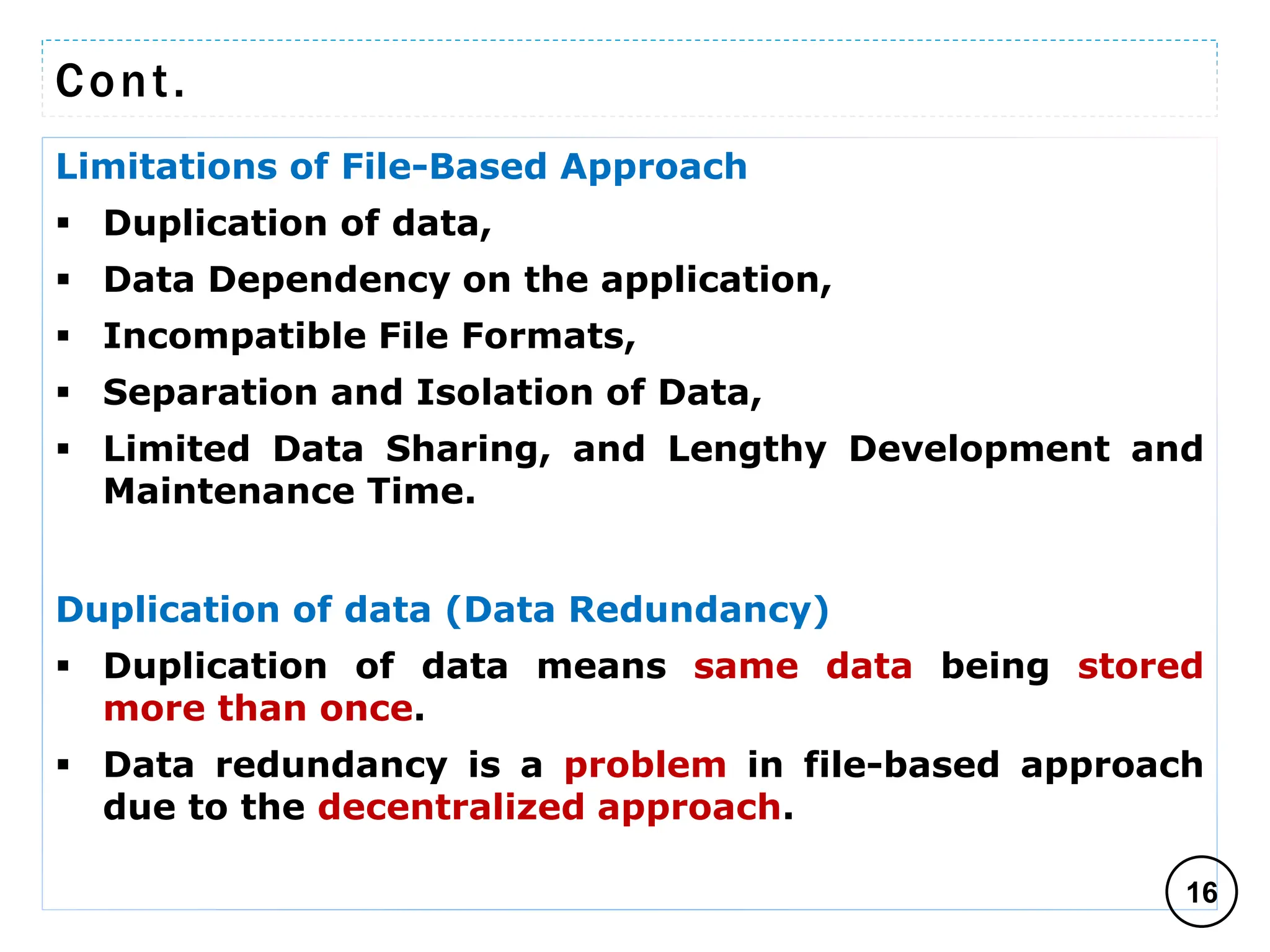 01 CHAPTER ONE PART I - OVERVIEW OF THE DATABASE SYSTEM.pptx | Databases | Computer Software and ...
