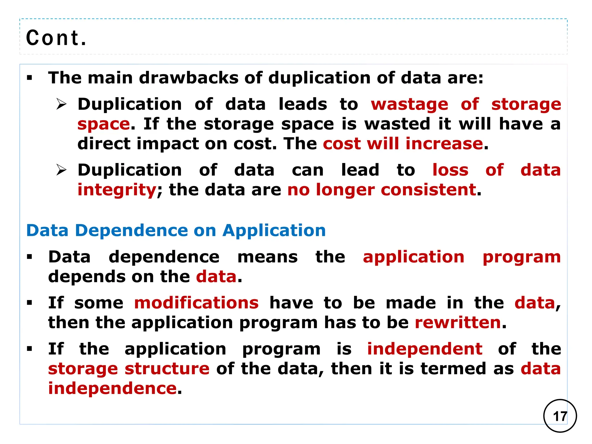 01 CHAPTER ONE PART I - OVERVIEW OF THE DATABASE SYSTEM.pptx | Databases | Computer Software and ...