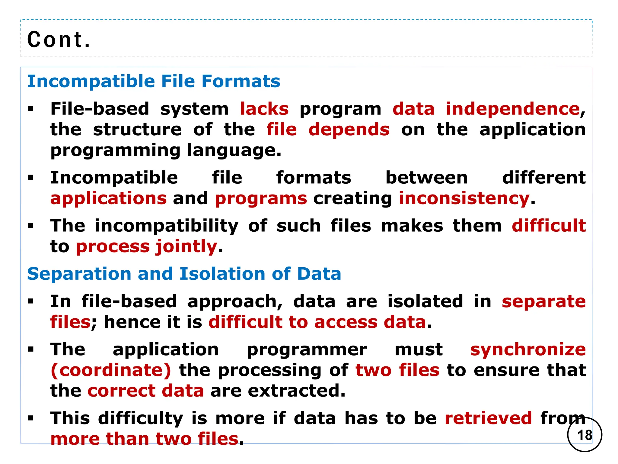 01 CHAPTER ONE PART I - OVERVIEW OF THE DATABASE SYSTEM.pptx | Databases | Computer Software and ...