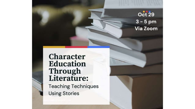 Character Education Through Literature: Teaching Techniques Using ...