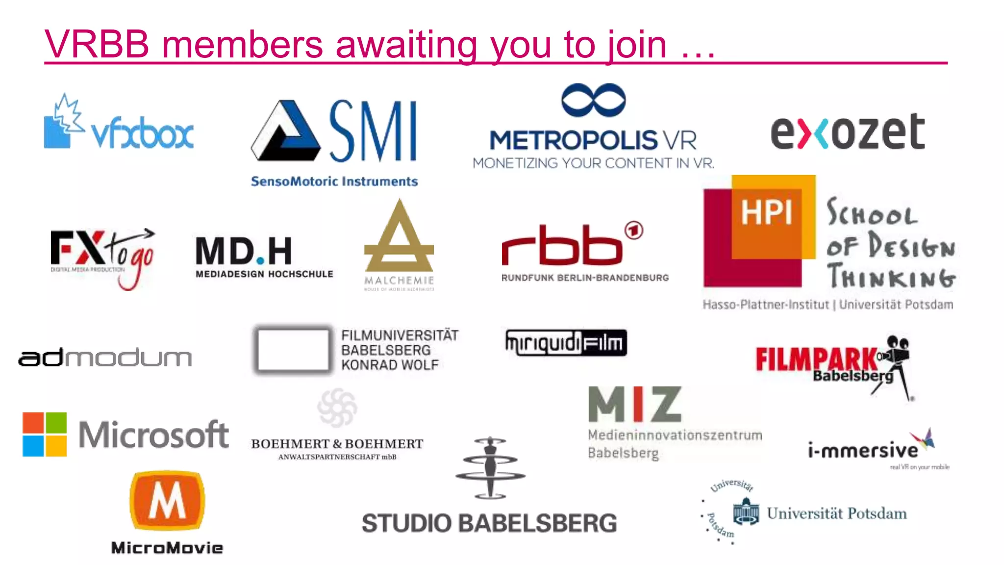 Christian Villwock (SMI) VRBB Community Panel | PPTX