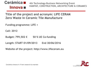01_CI4_LIFECERAM_Javier García | PPT