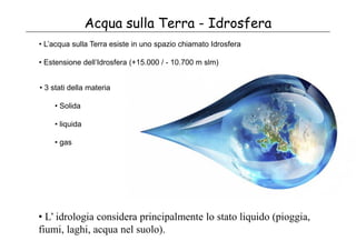 Ciclo Idrologico - Ciclo Hidrologico lecture ITA | PDF