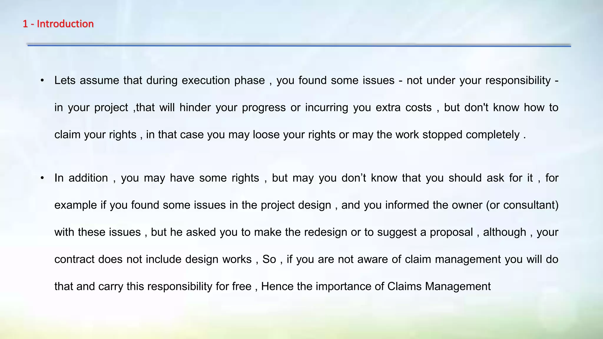 claims management framework | PPTX