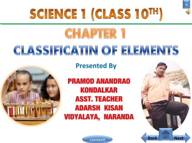 01 clasification of element | PPT