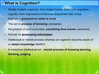 01 cognitive neuroscience introduction | PPT