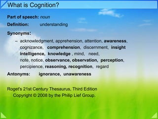 01 cognitive neuroscience introduction | PPT
