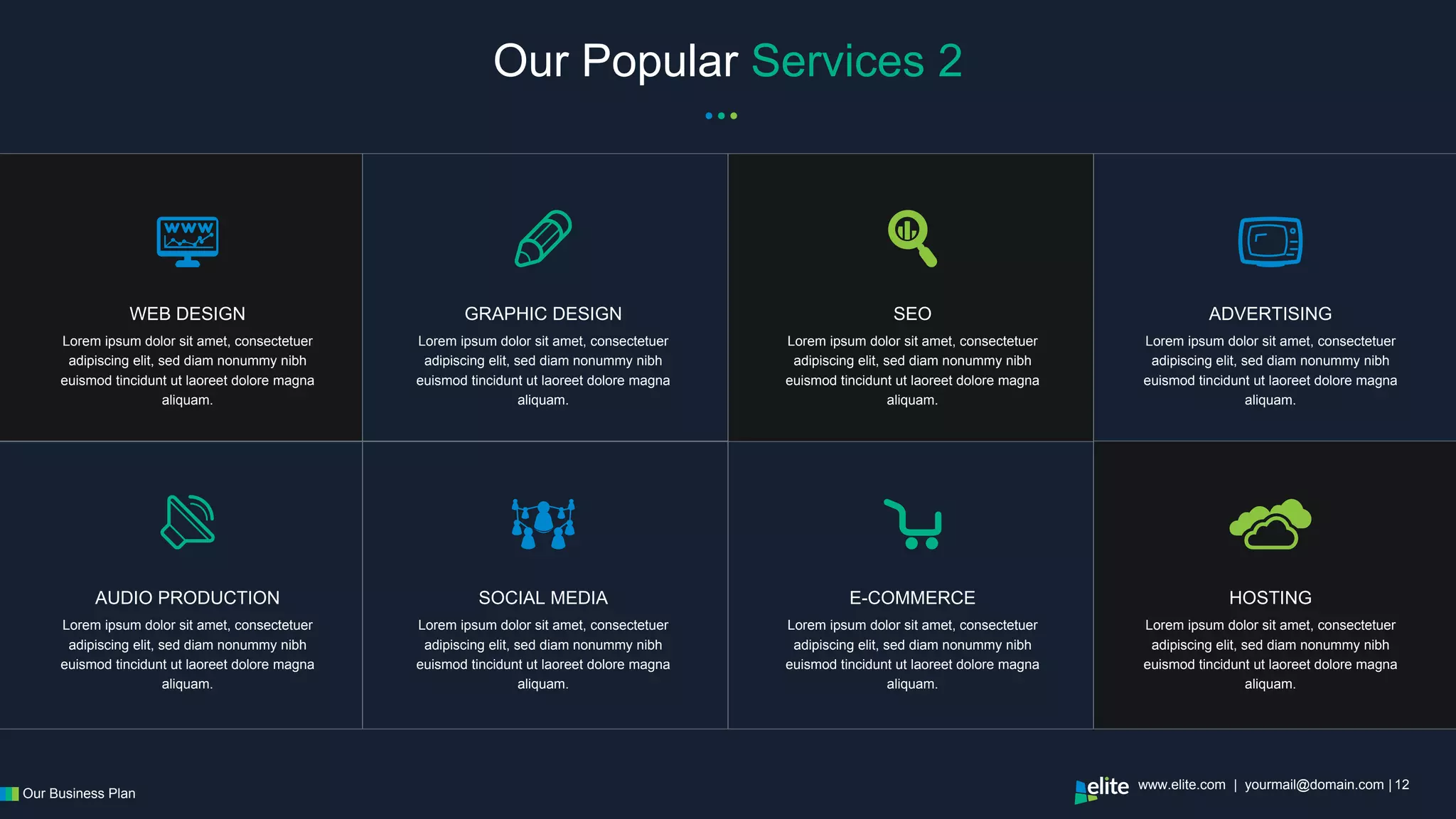 Elite PowerPoint Template with Infographics | PPTX