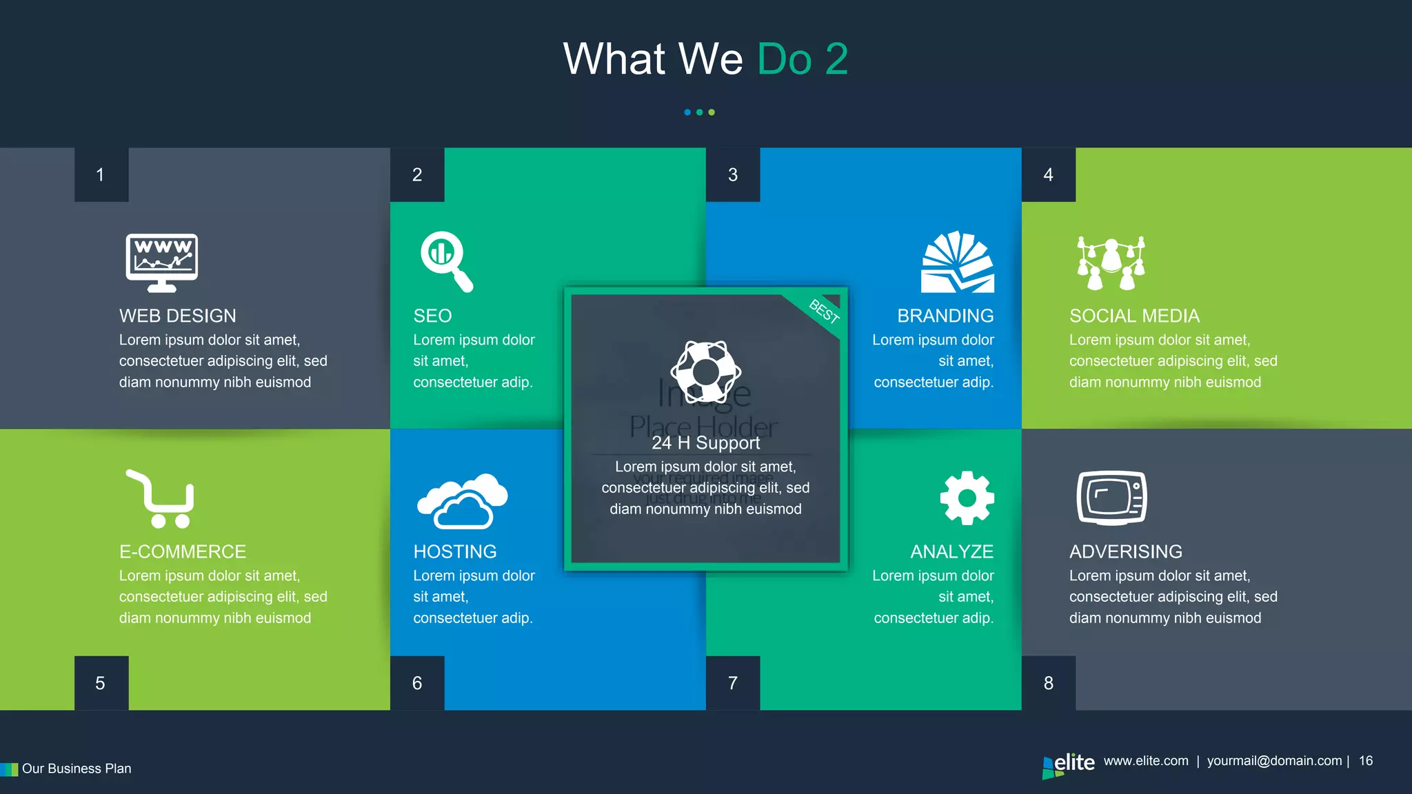 Elite PowerPoint Template with Infographics | PPTX