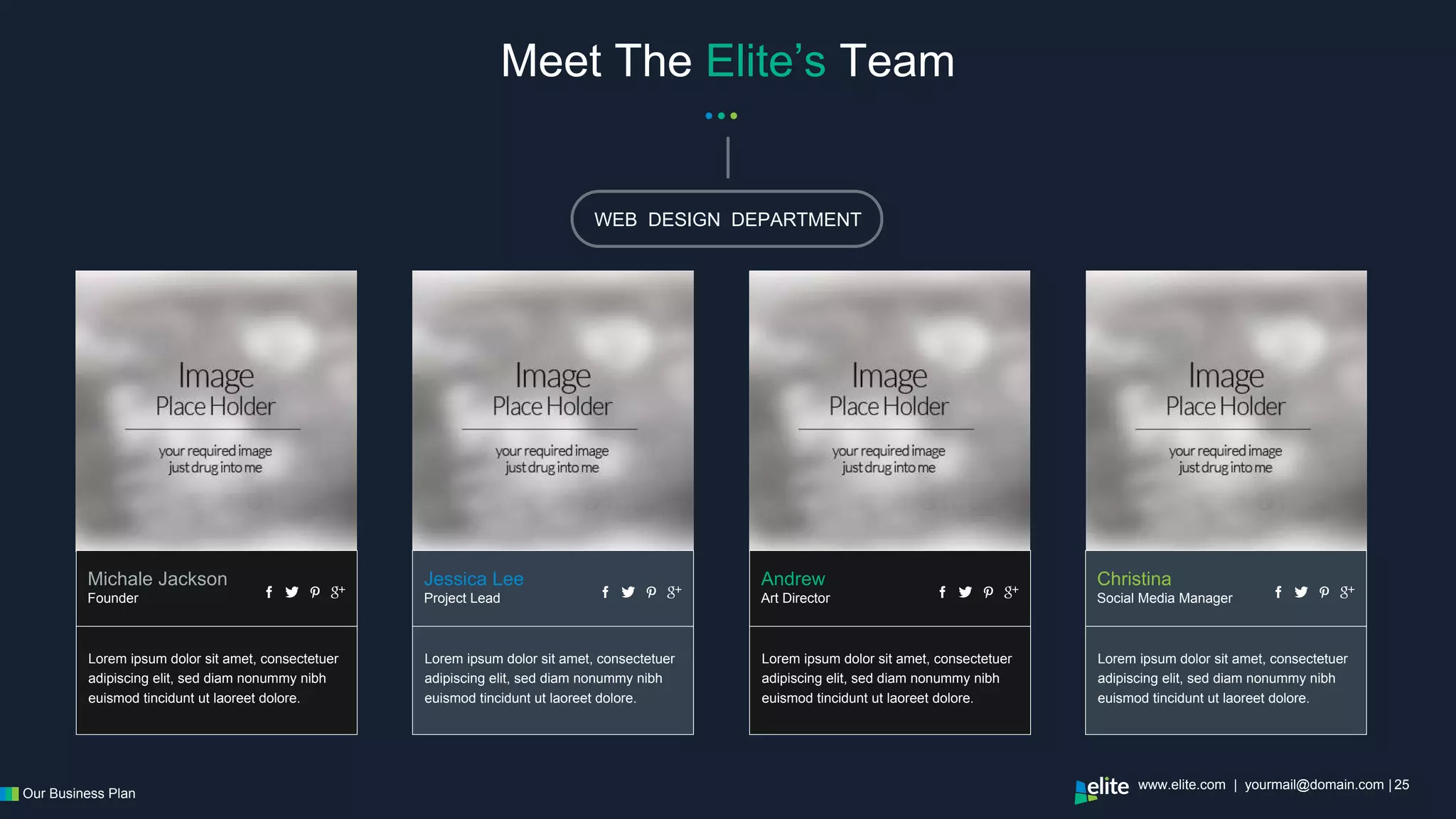 Elite PowerPoint Template with Infographics | PPTX