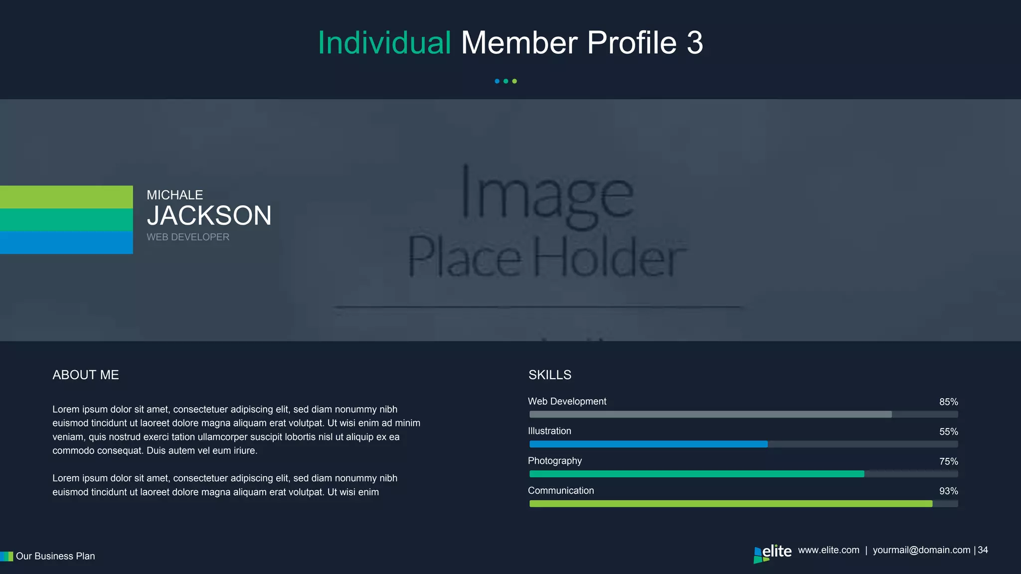 Elite PowerPoint Template with Infographics | PPT
