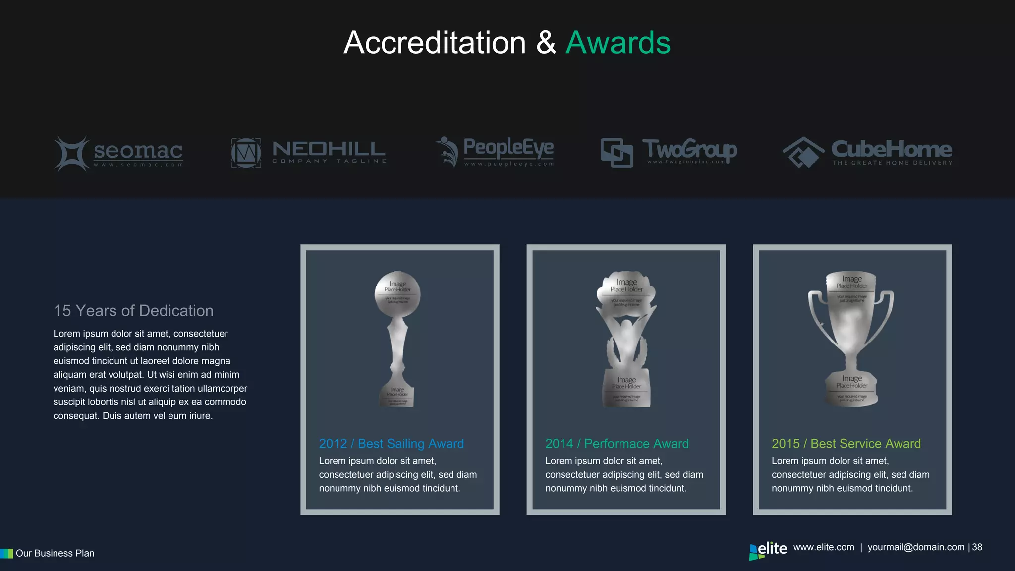 Elite PowerPoint Template with Infographics | PPTX