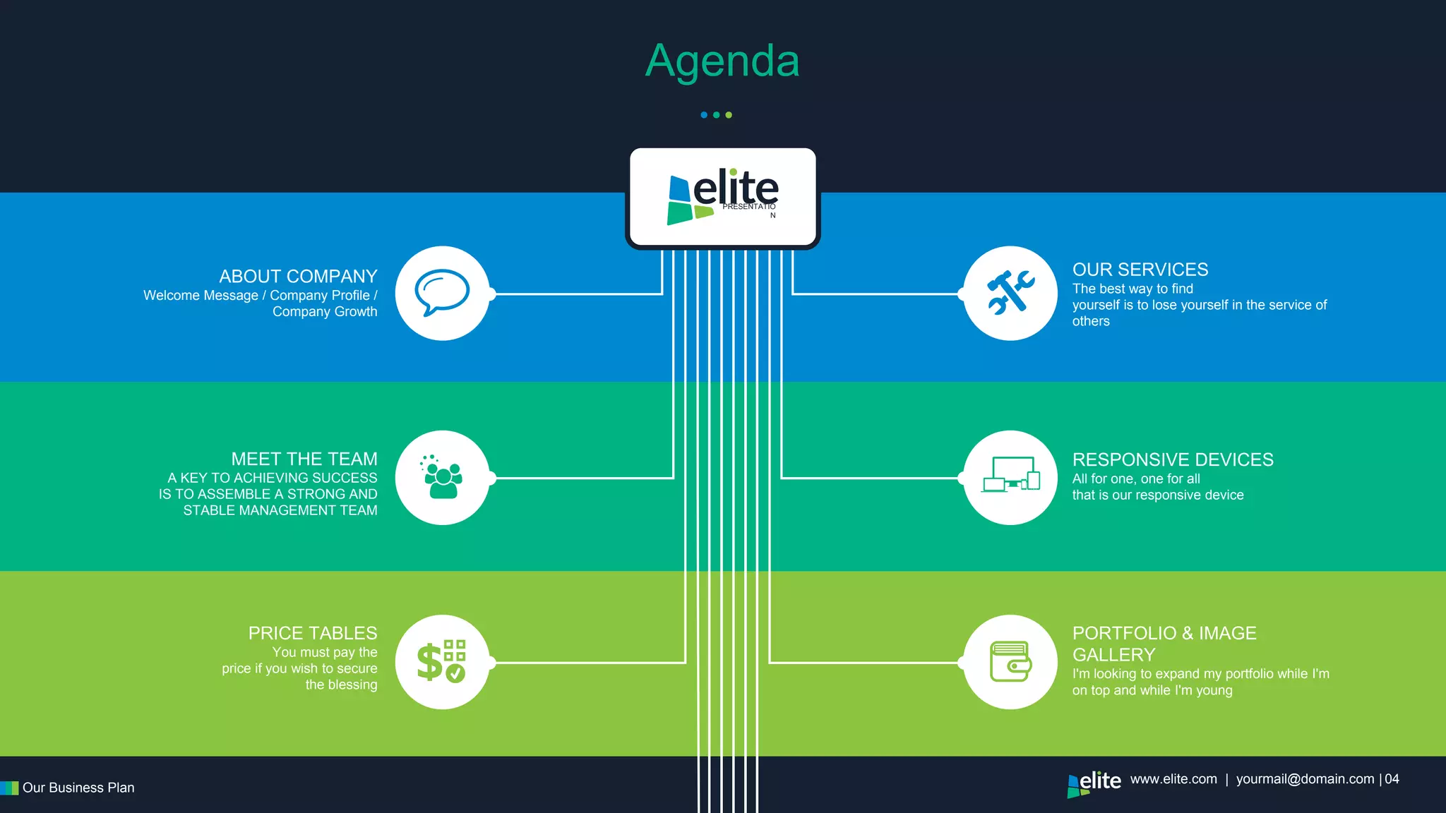 Elite PowerPoint Template with Infographics | PPTX