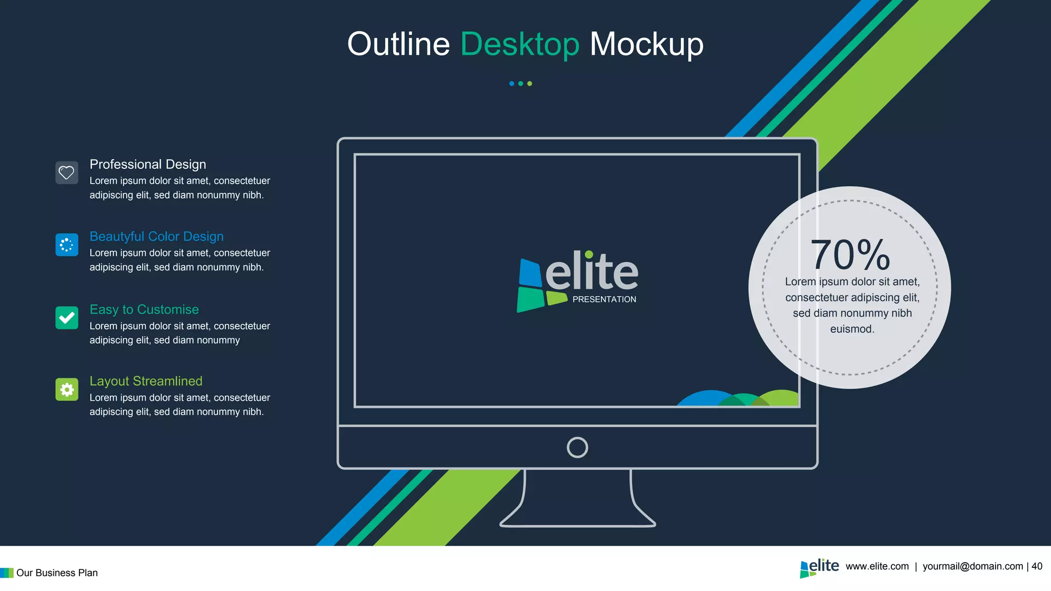 Elite PowerPoint Template with Infographics | PPT