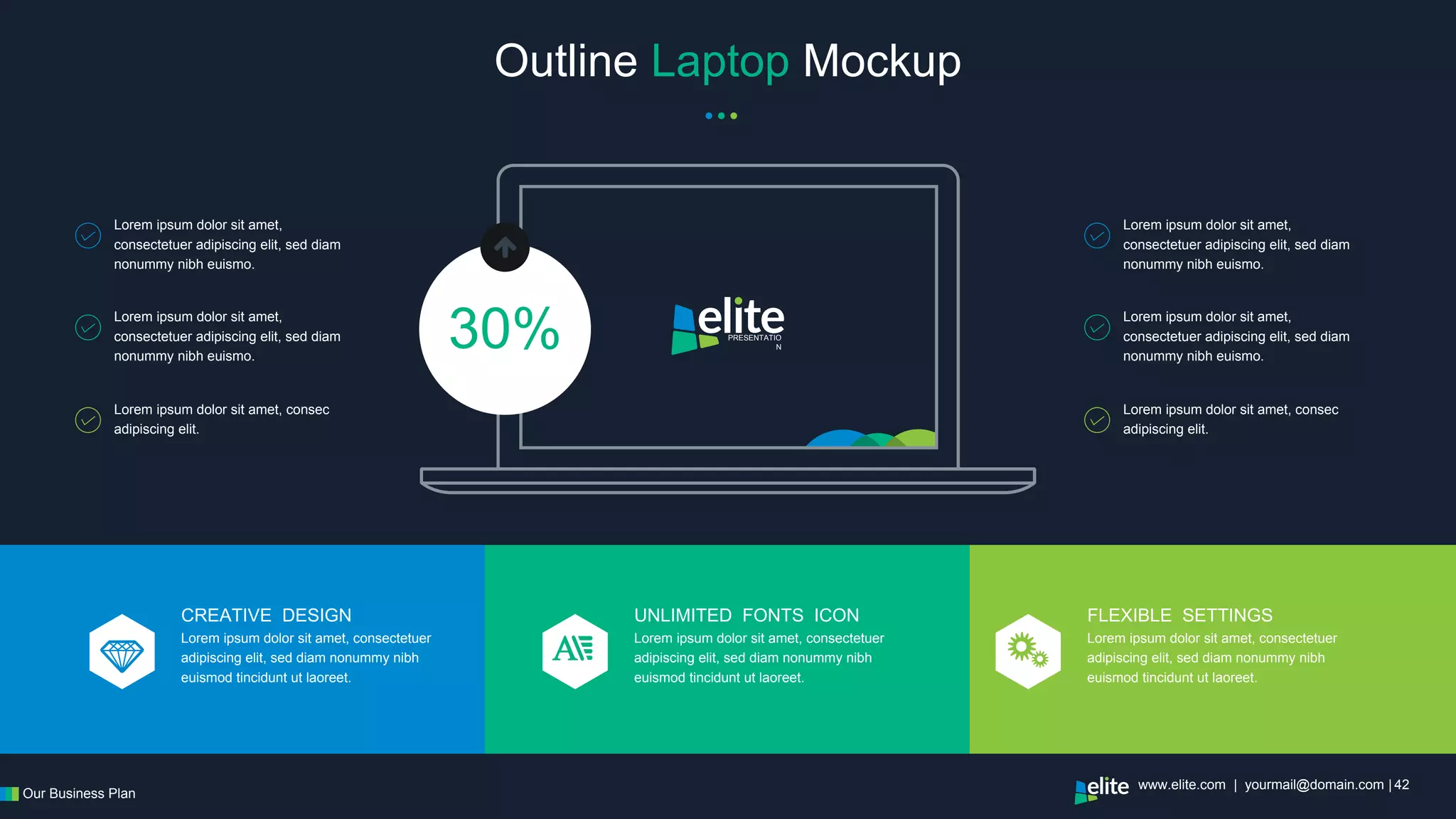 Elite PowerPoint Template with Infographics | PPT