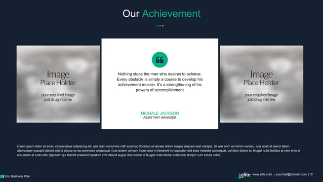 Elite PowerPoint Template with Infographics | PPT