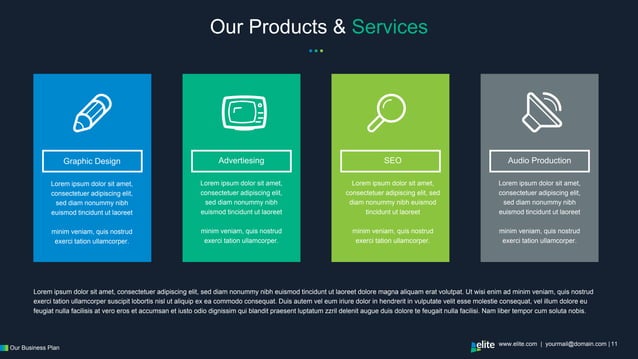 Elite PowerPoint Template with Infographics | PPT