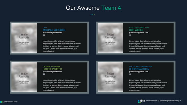 Elite PowerPoint Template with Infographics | PPT