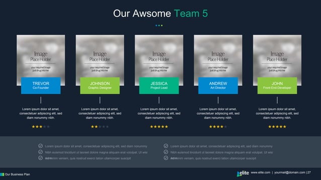 Elite PowerPoint Template with Infographics | PPT