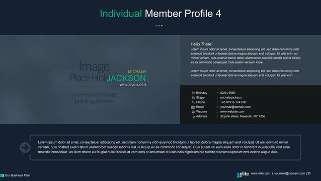 Elite PowerPoint Template with Infographics | PPT