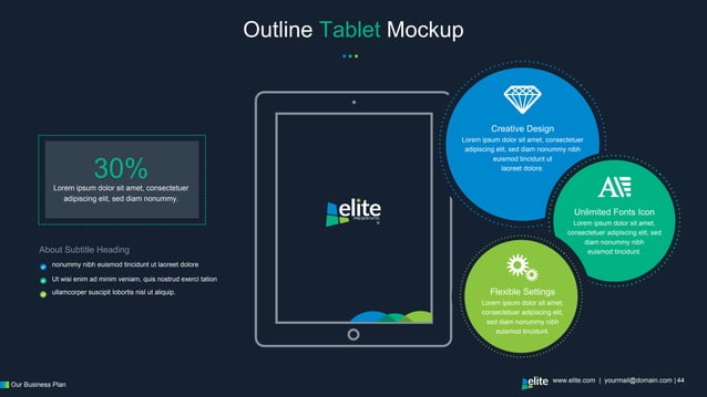 Elite PowerPoint Template with Infographics | PPT