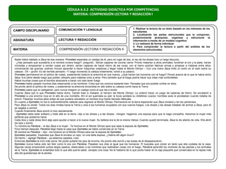 01 comprensión lectora y redacción i | PDF